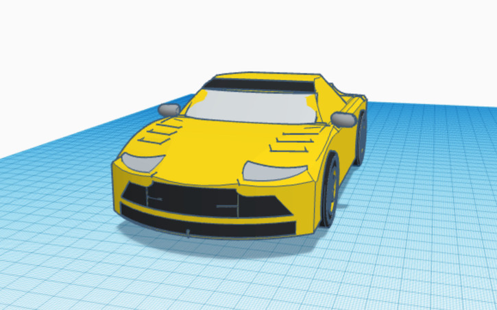 3D design Car-Sports car - Tinkercad