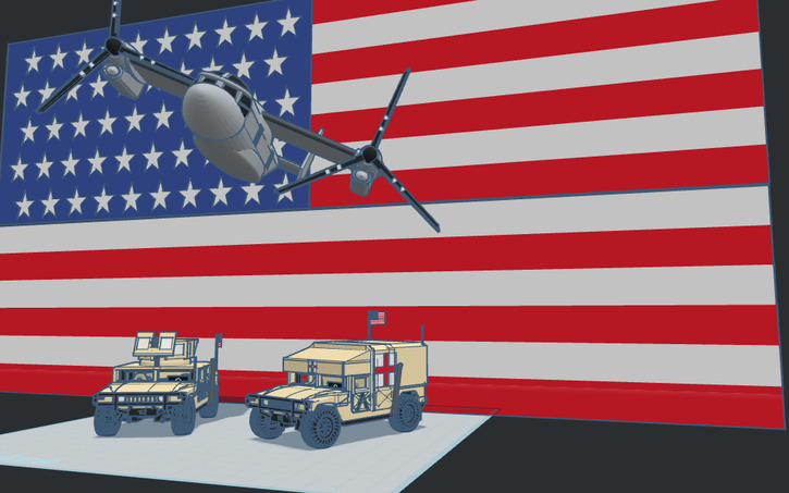 3D design HMMWV (Humvees) - Tinkercad