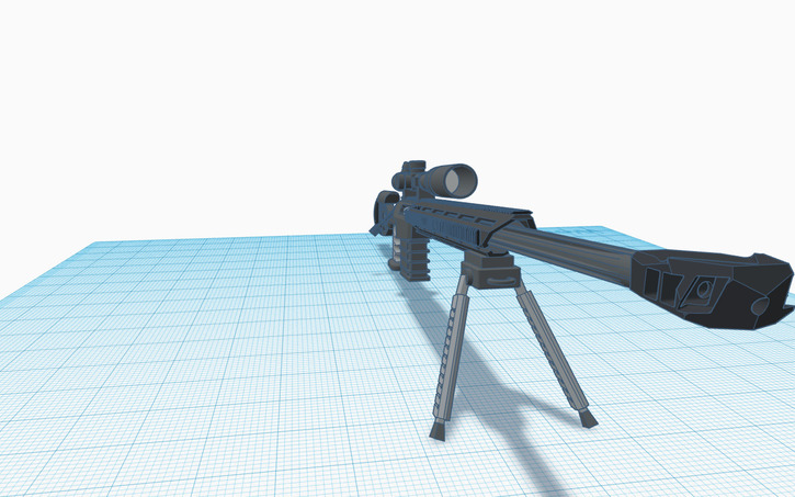 3D design Sniper rifle - Tinkercad