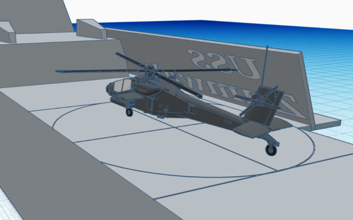 3D design USS Zumwalt (DDG 1000) - Tinkercad