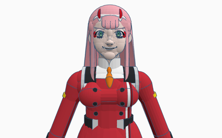 3D design Zero Two - Darling in the Franxx - Tinkercad