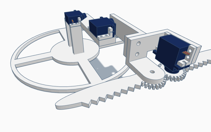 3D design Fully functional robot arm - Tinkercad