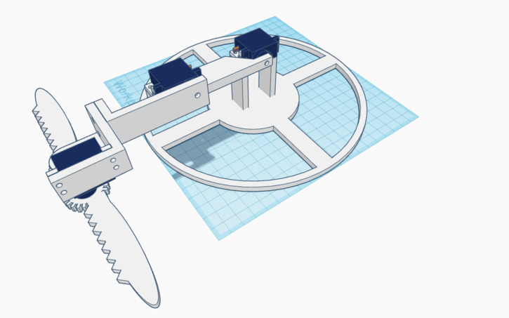3D design Fully functional robot arm - Tinkercad