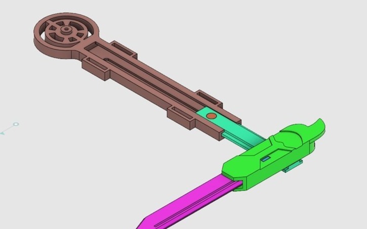 3D design Hidden Blade AC 3 - Tinkercad