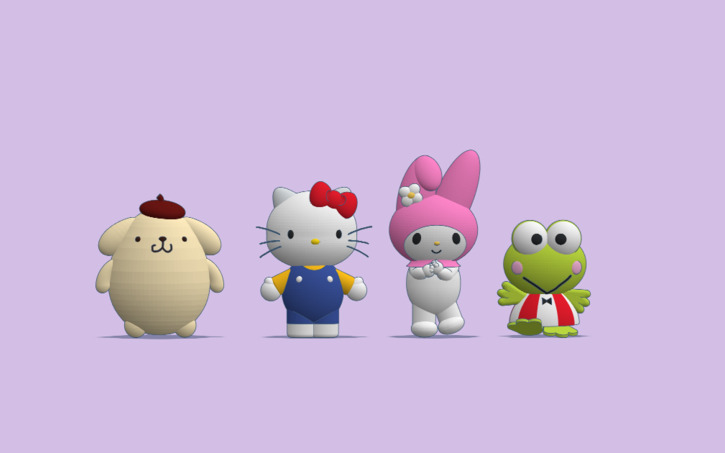 3D design Sanrio Characters - Tinkercad