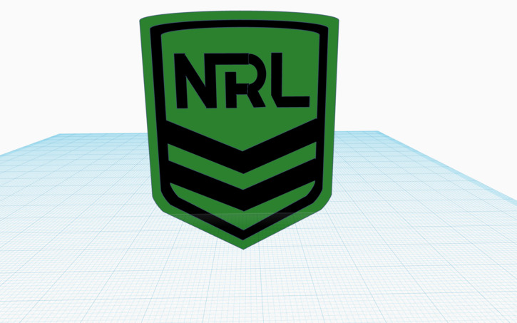 3D design National Rugby League Logo - Tinkercad