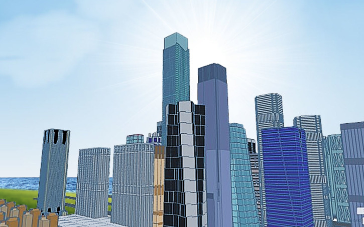 3D design Tallest Buildings in Khalislev/Kahvi - Tinkercad
