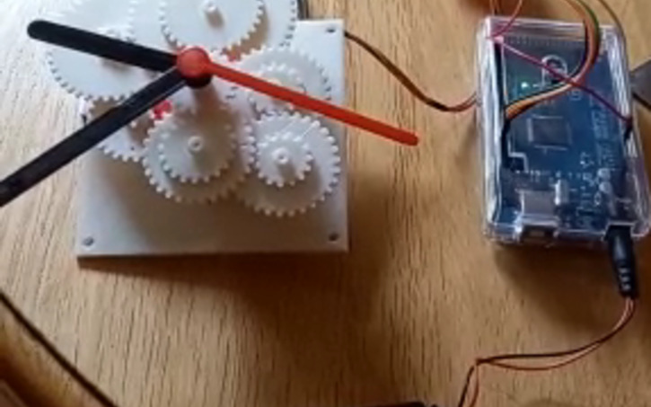 3D design Arduino steppermotor clock - Tinkercad