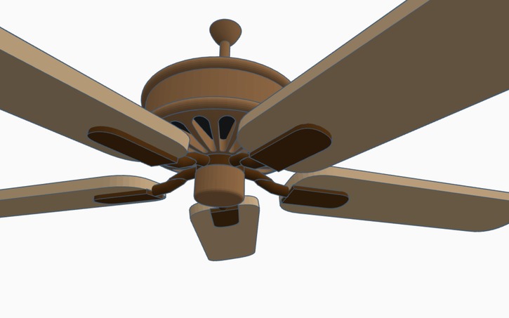 3D design Ceiling Fan - Tinkercad