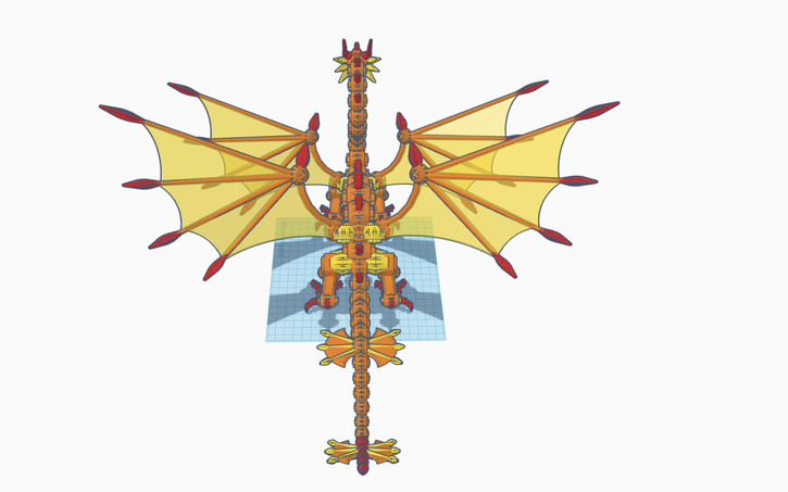 3D design Sol Dragonus Superior - The Sun Dragon - Tinkercad