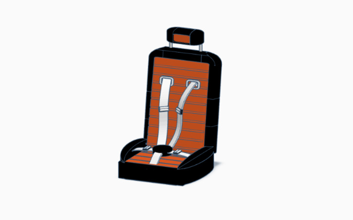 3D design S/P Updated racing seat - Tinkercad