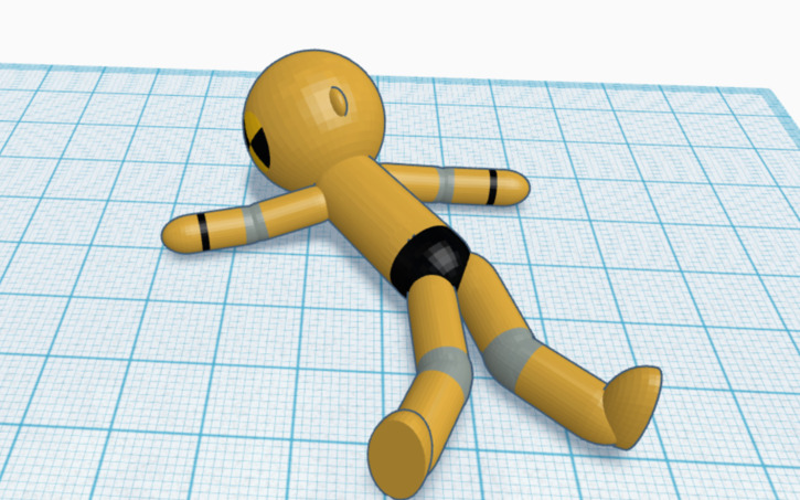 3D design Test dummy (Sim Lab) - Tinkercad