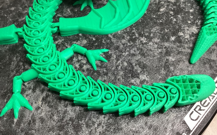 3d Design Articulated Nature Dragon Tinkercad