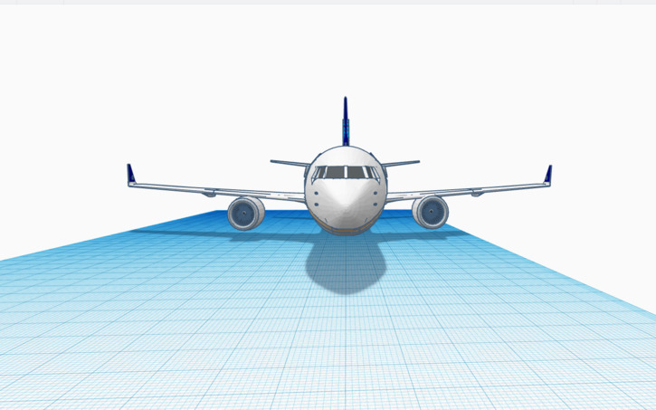 3D design United Airlines Boeing 737-800 - Tinkercad