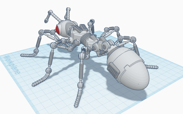 3D design Robotic Ant - Tinkercad