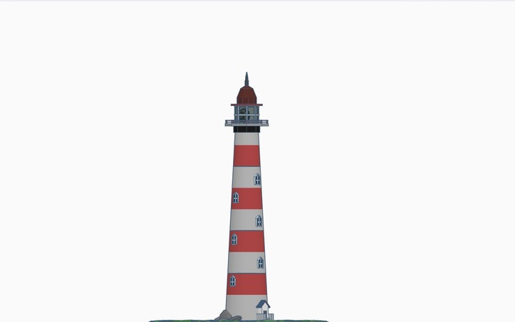 3D design Lighthouse - Tinkercad
