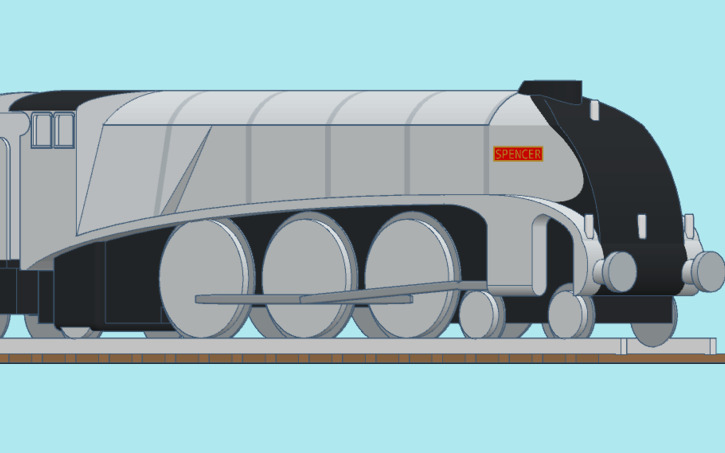 3D design UPDATE Spencer The Silver Engine (LNER A4 Pacific) - Tinkercad