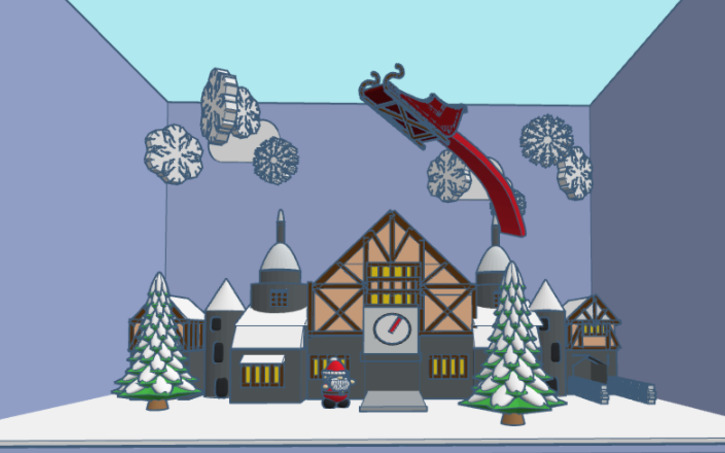 3D design Santa's Workshop Diorama - Tinkercad