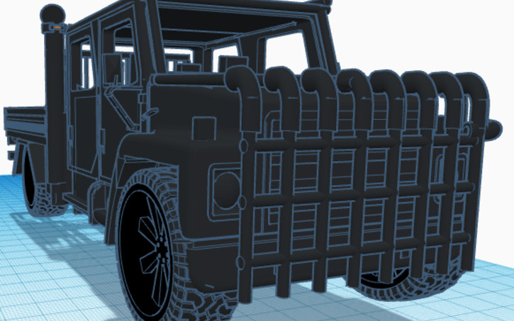 3D design Military truck - Tinkercad