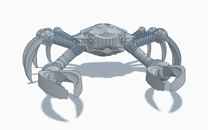 3D design Mechanical Crab - Tinkercad