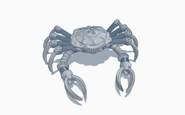 3D design Mechanical Crab - Tinkercad