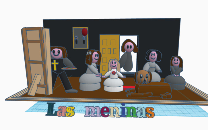 3D design las meninas(de Velazquez) - Tinkercad