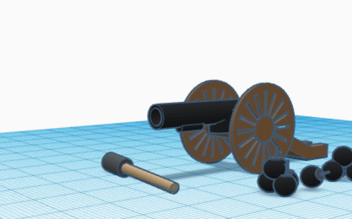 3D design Cannon - Tinkercad