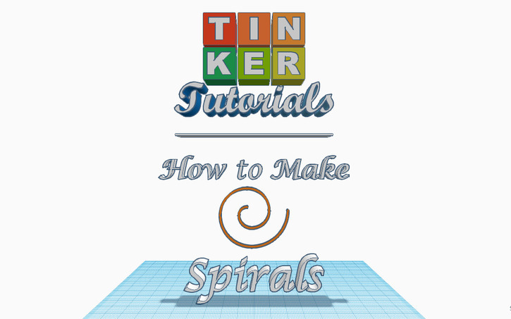3d Design Tinkertutorial How To Make Spirals Tinkercad