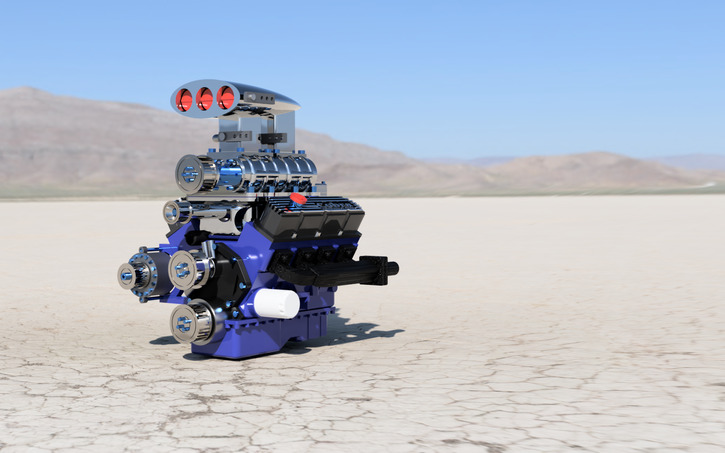 3D design Mustang engine 65 - Tinkercad