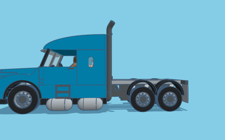 3D design 18 Wheeler Semi Truck - Tinkercad