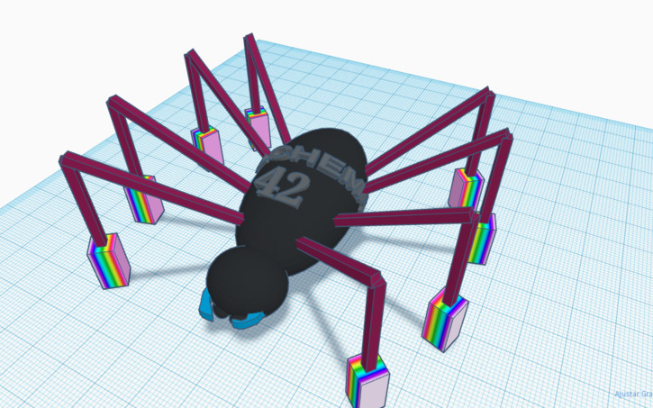 3D design Spider man's spider - Tinkercad