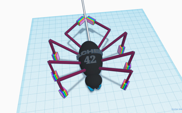 3D design Spider man's spider - Tinkercad