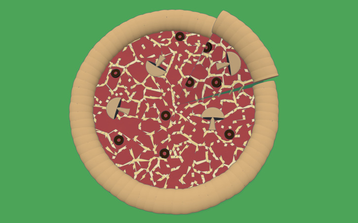 3D design Realistic Pizza - Tinkercad