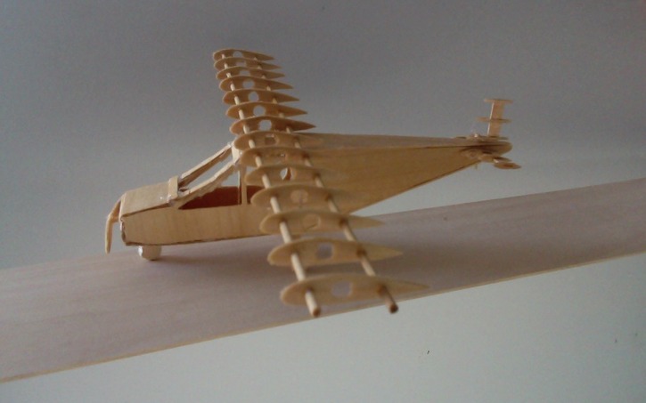3D design model airplane (balsa wood) - Tinkercad