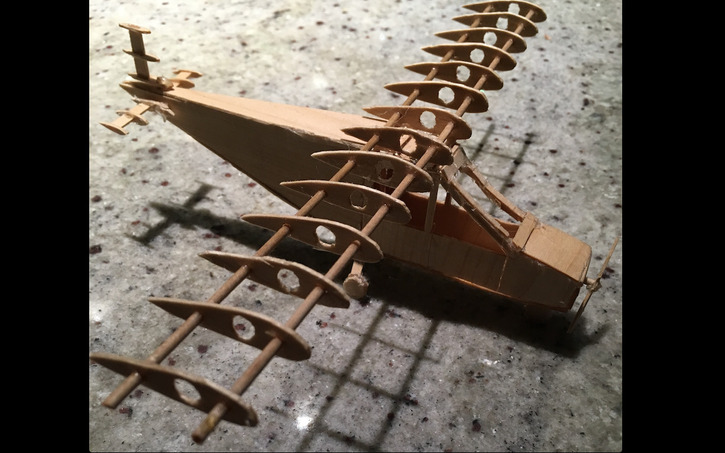 3D design model airplane (balsa wood) - Tinkercad