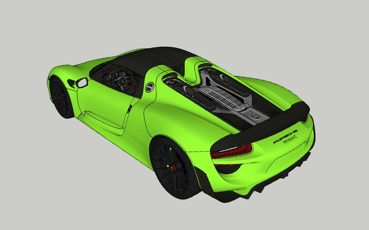 3D design Porsche 918 Spyder - Tinkercad