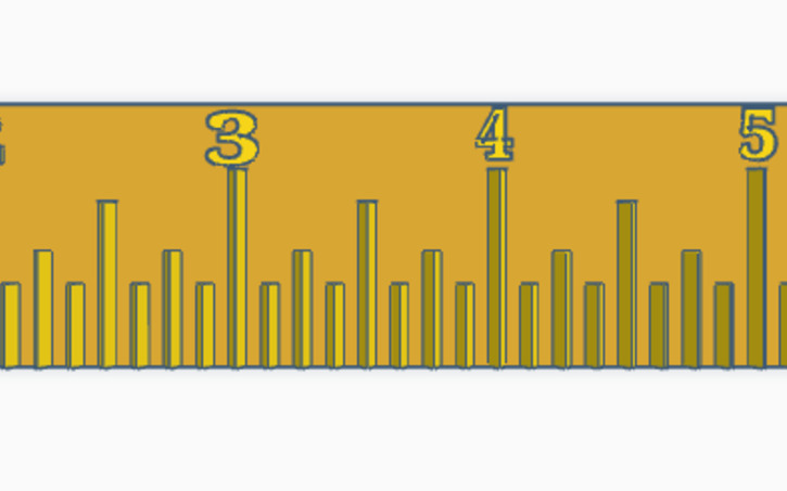 3d Design Ruler Tinkercad