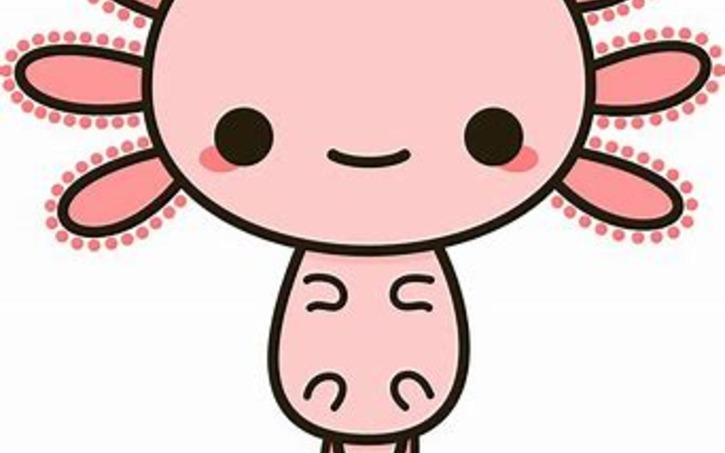 3D design axolotl pfp - Tinkercad