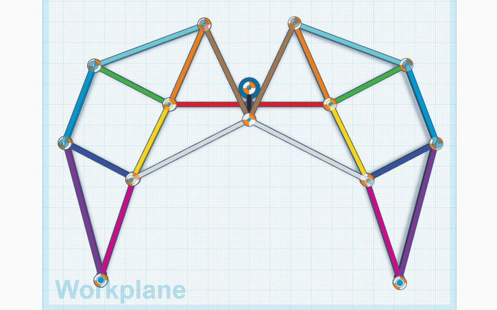 3D design Jansen Linkage - SIM LAB - Tinkercad