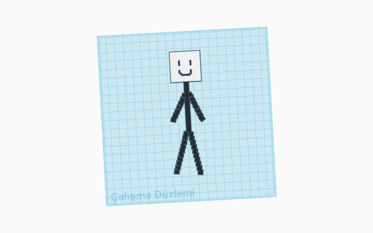 3D design Pixel Art/Henry Stickmin - Tinkercad
