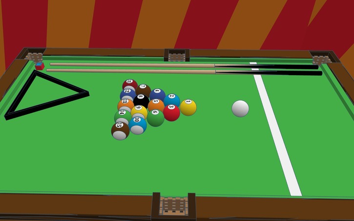 3D design Luxury Pool Table Set - Tinkercad