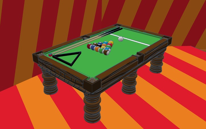 3D design Luxury Pool Table Set - Tinkercad