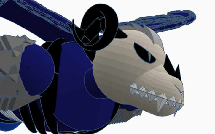 3D design kaiju dexter - Tinkercad
