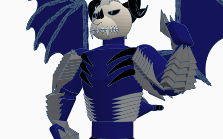 3D design kaiju dexter - Tinkercad