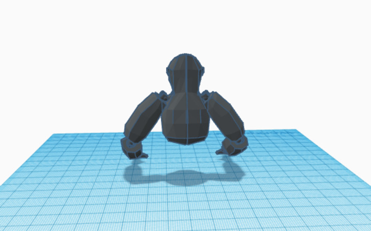 3D design Gorilla Tag Monke Figure - Tinkercad