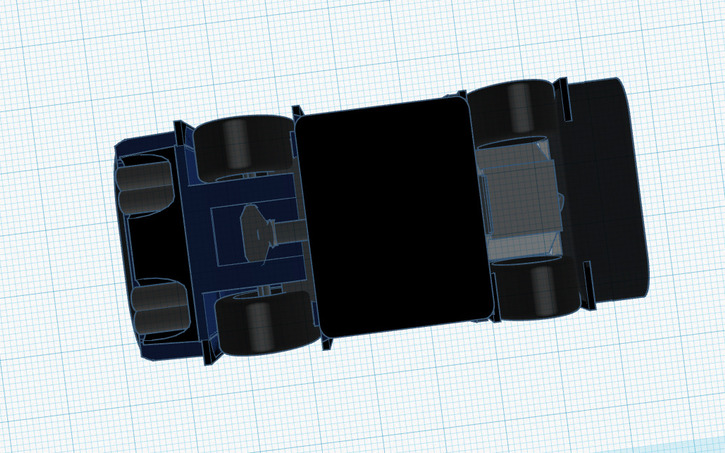 3D design simple custom sports car - Tinkercad