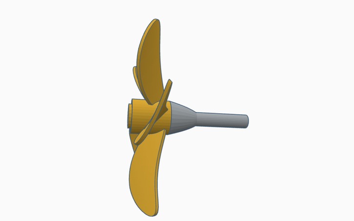 3D design Ship Propeller SIM LAB - Tinkercad