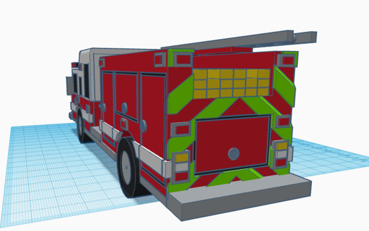 3D design Fire Engine - Tinkercad