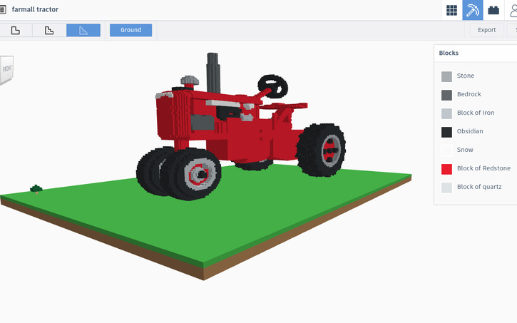 3D design farmall tractor - Tinkercad