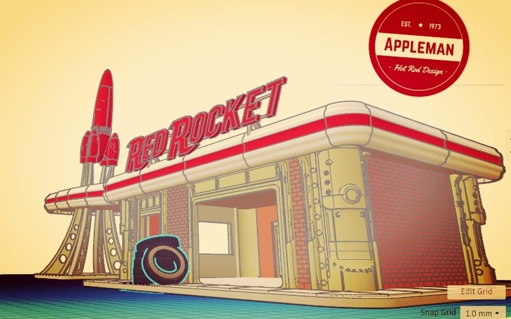 3D design Fallout Red Rocket Station - Tinkercad